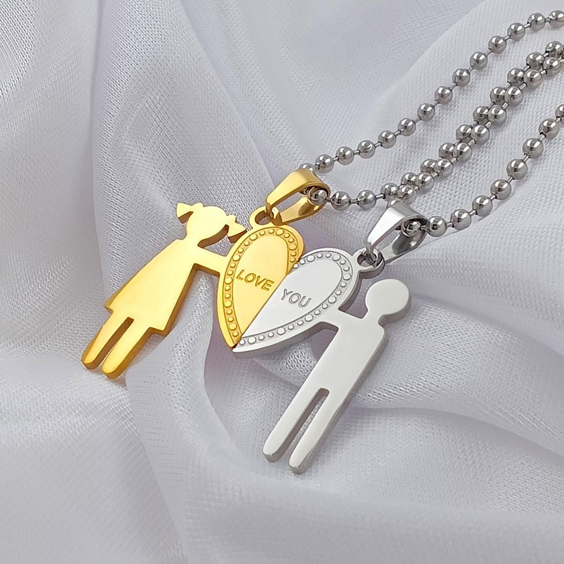 Lover Heart 2 Piece Joining Couple Pendants – NEW GEN STORE